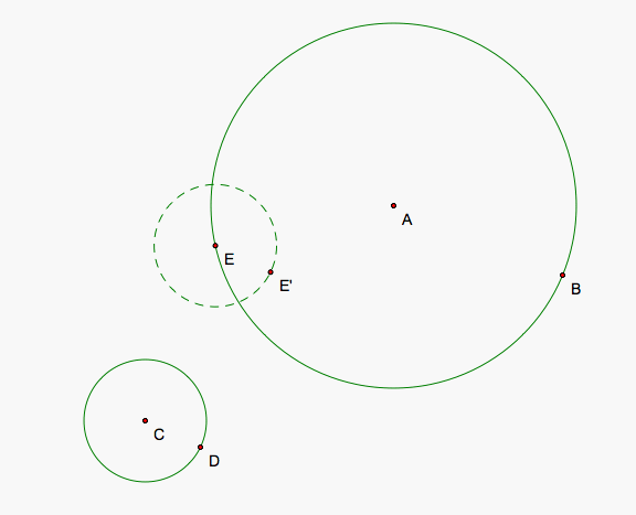 Tangent Circles of Two Separate Circles