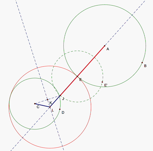 Tangent Circles of Two Separate Circles